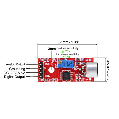 Buy Sound Microphone Sensor Detection Module With Do Ao For Arduino