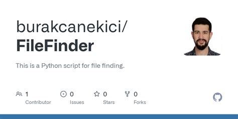GitHub Burakcanekici FileFinder This Is A Python Script For File Finding