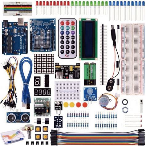 【新品】kuman 40個 Arduino キット Uno R3ボードledセットブレッドボード 電子工作 ブレッドボード アルディーノ