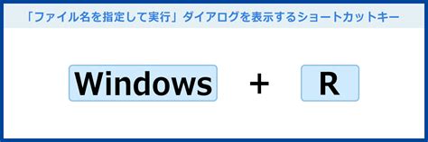 「ファイル名を指定して実行」ダイアログを表示するショートカットキー My Cloud 富士通パソコン