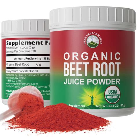 Beet Root Capsules And Powder Peak Performance