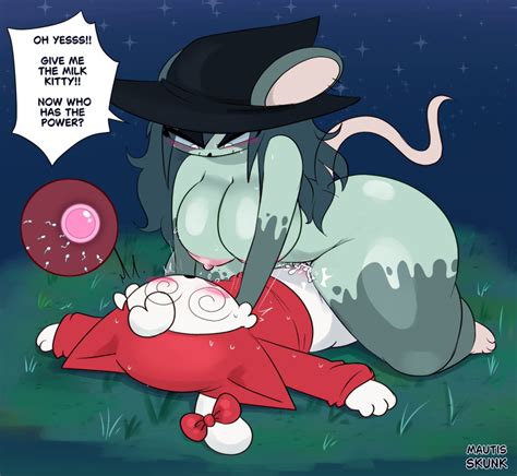 Xbooru 1girl Big Breasts Female Furry Male Mautisskunk Mouse Sex