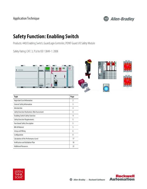 Pdf Safety Function Enabling Switch · Enabling Switch Safety Function This Application Pdf Safety Function Enabling Switch · Enabling Switch Safety Function This Application