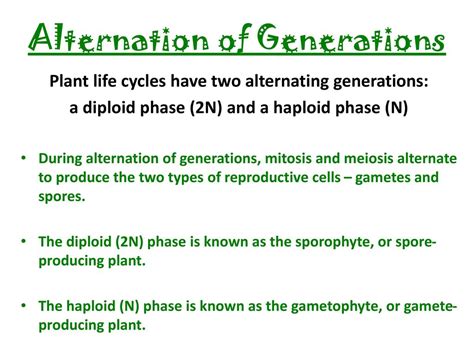 Alternation Of Generations