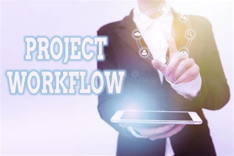 Handwriting Text Project Workflow Business Approach Series Of Steps That Need To Be Taken To