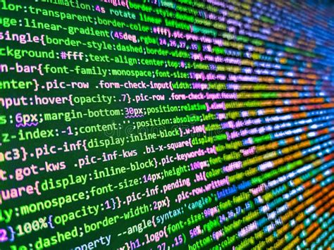programming code abstract technology background of software developer