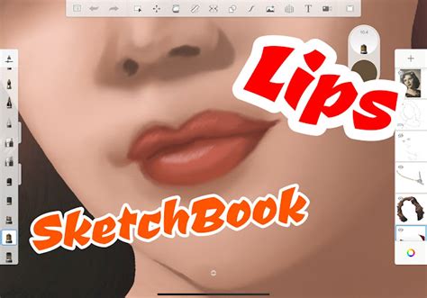 How To Draw Lips On Autodesk SketchBook App