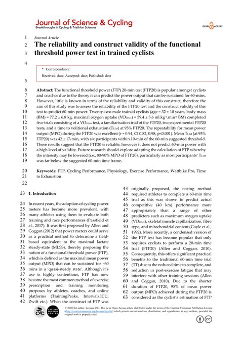 Pdf The Reliability And Construct Validity Of The Functional