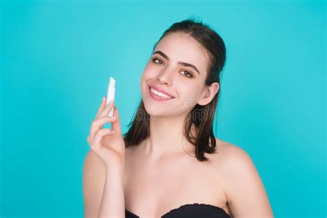 Plump Lips Natural Lips With Pink Rose Woman Mouth On Rose Macro Lip