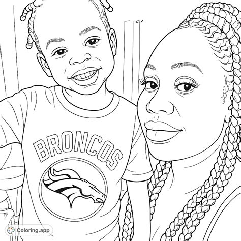 Broncos Coloring Pages Coloring App