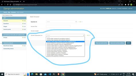 Add Search Field When Add Answer In Django Admin Panel Stack Overflow