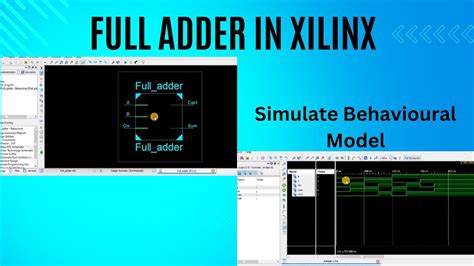 Full Adder Using Ise Design Suit 14 7 Vhdl Code Test Bench Xilinx Youtube