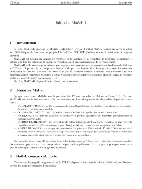 matlab pdf matlab variable informatique
