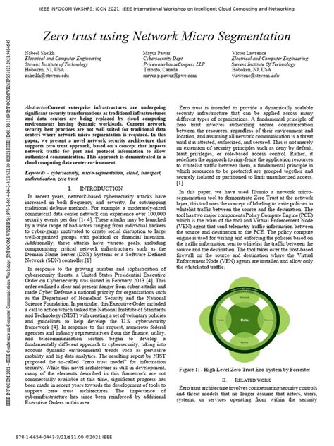 12 Zero Trust Using Network Micro Segmentation Pdf Computer Engineering Data Transmission