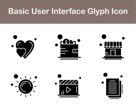 Basic User Interface Vector Icon Set 20268345 Vector Art At Vecteezy