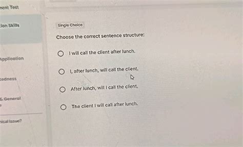 Nent Test Tion Skills Singlo Cholce Choose StudyX