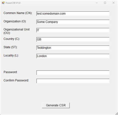 Simplify Your Openssl Csr Requests With Powercsr Gui Tool Dev Community
