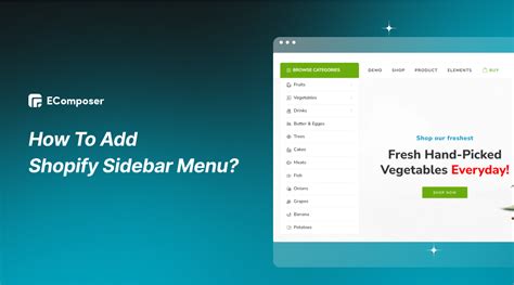 How To Add Shopify Sidebar Menu For All Theme Ecomposer