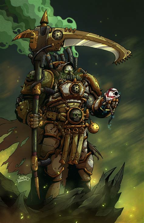 Mortarion Art By Christopher Regalario 40k Gallery