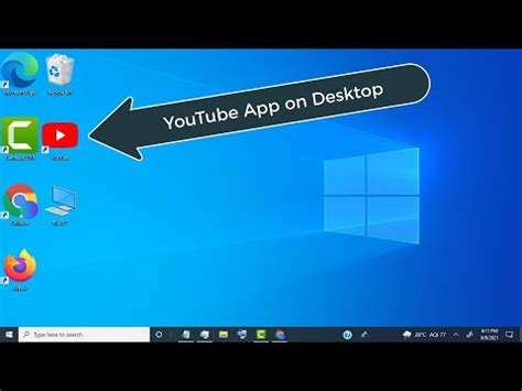 How To Add YouTube App On Desktop Screen Laptop PC YouTube