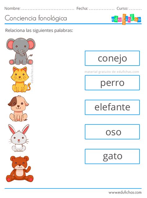 Conciencia Fonológica Y Silábica Actividades Para Niños Gratis