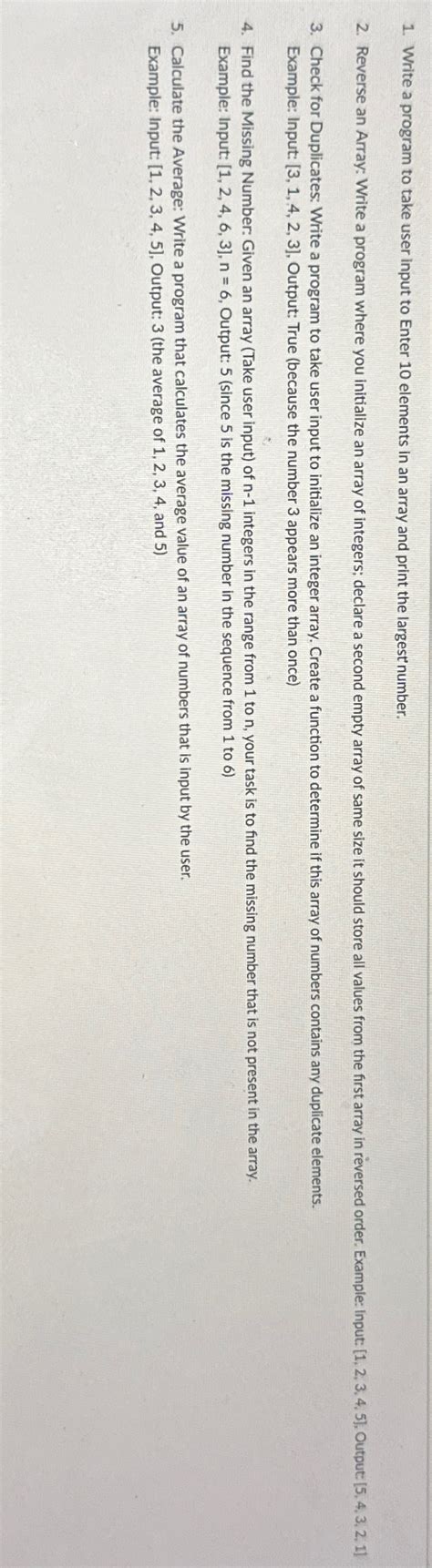 Solved Write A Program To Take User Input To Enter 10