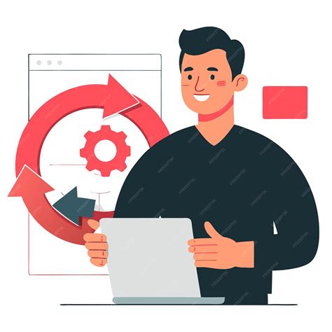 Premium Vector Illustrative Representation Of Agile Methodology And Project Management Cycle
