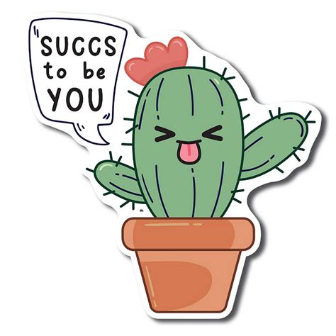 Magnet Me Up Succs To Be You Cute Funny Plant Succulent Magnet Decal Inches Heavy Duty