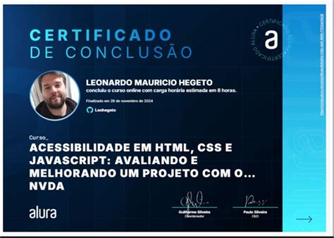 🚀 Mais Um Passo Na Minha Jornada Leonardo Mauricio Hegeto