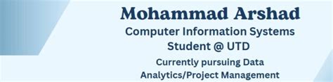 Mohammad Arshad Data Analyst Zywave L Computer Information Systems