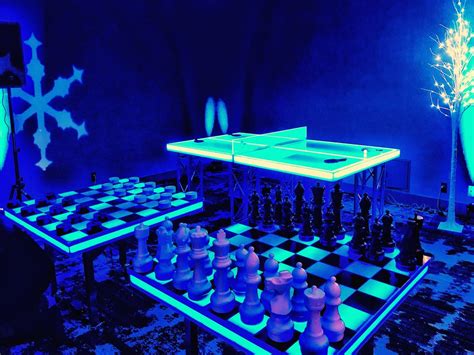 Giant Led Chess Board Game Rental Lets Party