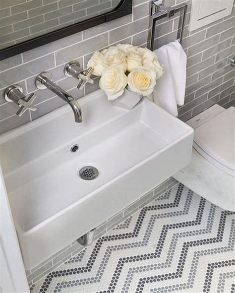 5 Mosaic Designs For A Simple Yet Spectacular Penny Tile Bathroom