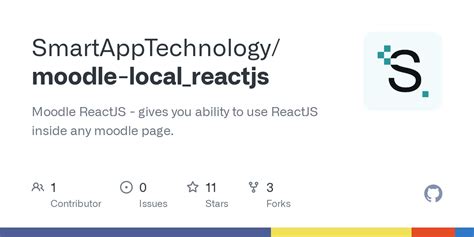 Github Smartapptechnologymoodle Localreactjs Moodle Reactjs Gives You Ability To Use