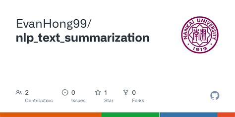 Github Evanhong99nlptextsummarization
