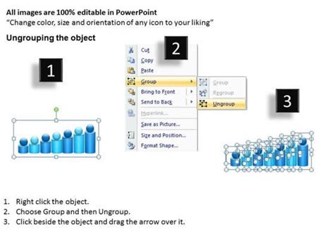 Business Diagram 7 Steps For Linear Flow Sales Diagram