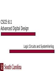 Mastering Advanced Digital Design Logic Circuits Systemverilog Course Hero