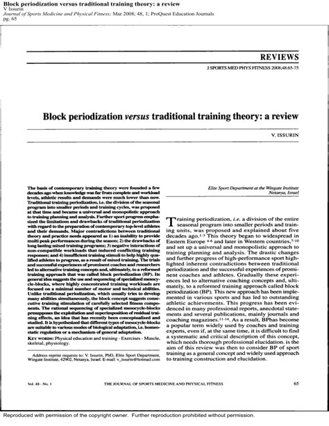 Block Periodization Vs Traditional Training Theory