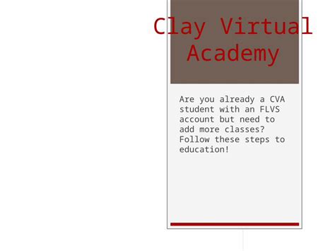 Pptx Adding Cva Classes To Your Flvs Account Dokumentips