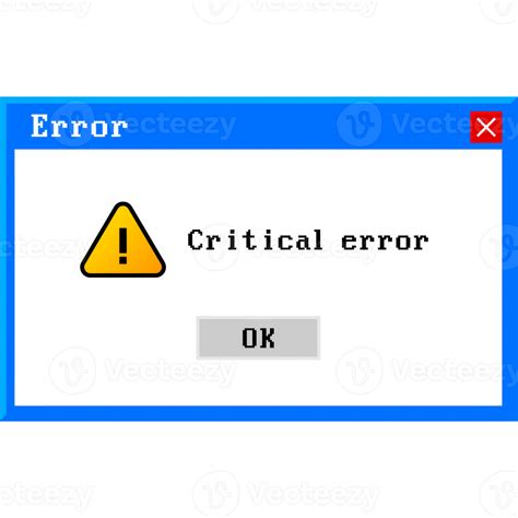 System Error Icon Failure Pc Interface Error Message Computer Window