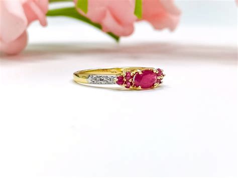 Gold Ring 10k Ruby Tr7255b Paragon Worldwide 888 Co Ltd