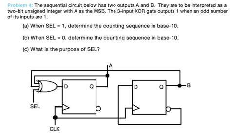 Solved Problem The Sequential Circuit Below Has Two Chegg