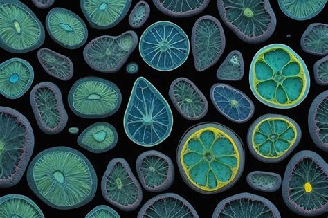 Plant Cells Viewed Via A Microscope Generative Ai Premium Ai Generated Image