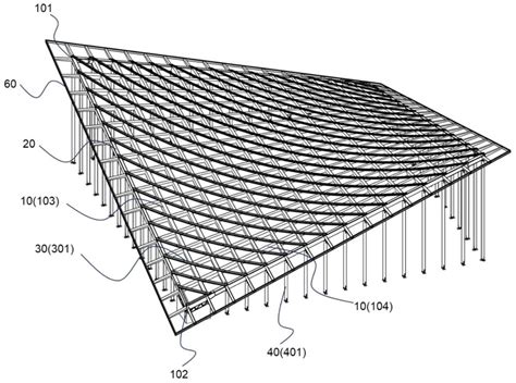 一种大跨度马鞍面装配式钢 木复合结构体系的制作方法
