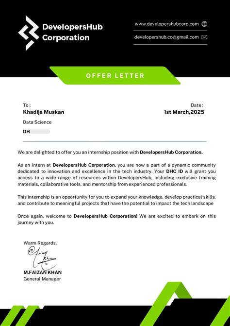 Internship Ai Datascience Learning Khadija Muskan