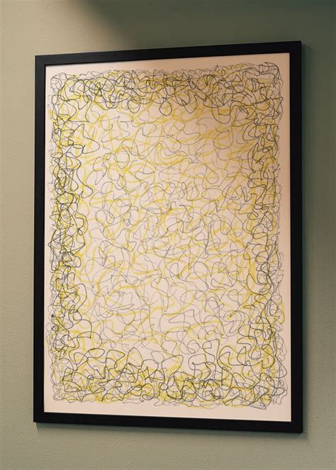 Abstract Whirlwind A Dance Of Yellow And Black Lines Posters And Prints