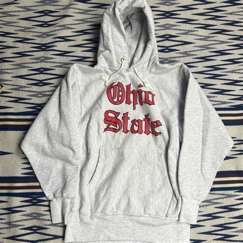 Vintage Ohio State Champion Reverse Weave Size Large Depop