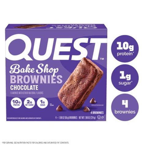 Quest™ Bake Shop Chocolate Protein Brownie Bars 4 Ct 198 Oz Frys