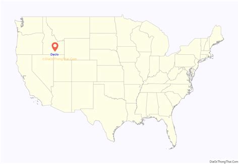 Map Of Declo City Thong Thai Real