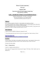 Lab1 ECE225 Summer 2016 Pdf Electric Circuits Laboratory ECE 225 Summer 2016 Department Of