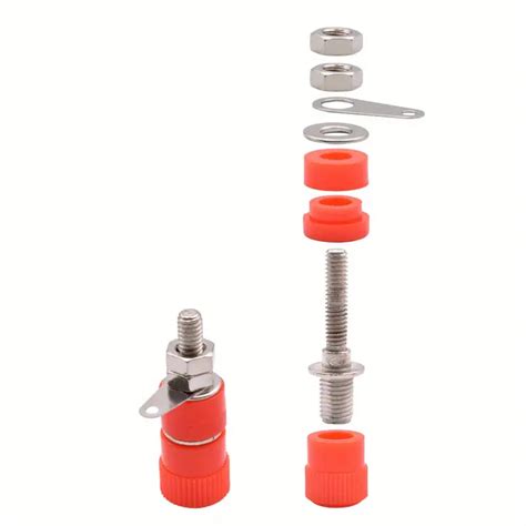 6 개몫 배선 터미널 배선 열 배선베이스 4mm 바나나 플러그 잭 소켓 니켈 플레이트 바인딩 포스트 오디오 Temu Republic Of Korea